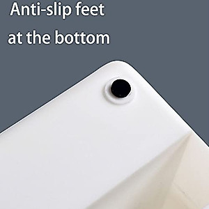 Kitchen Accessories Cap Shelf Lid Stand Spoon Rest Stove Organizer Spoon Holder Pot Lid Holder Pots Cover Rack Wall-Mounted(White)