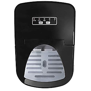 Deco Chef Black Compact Electric Top Load Ice Maker with The Smoothies Bible Recipe Book