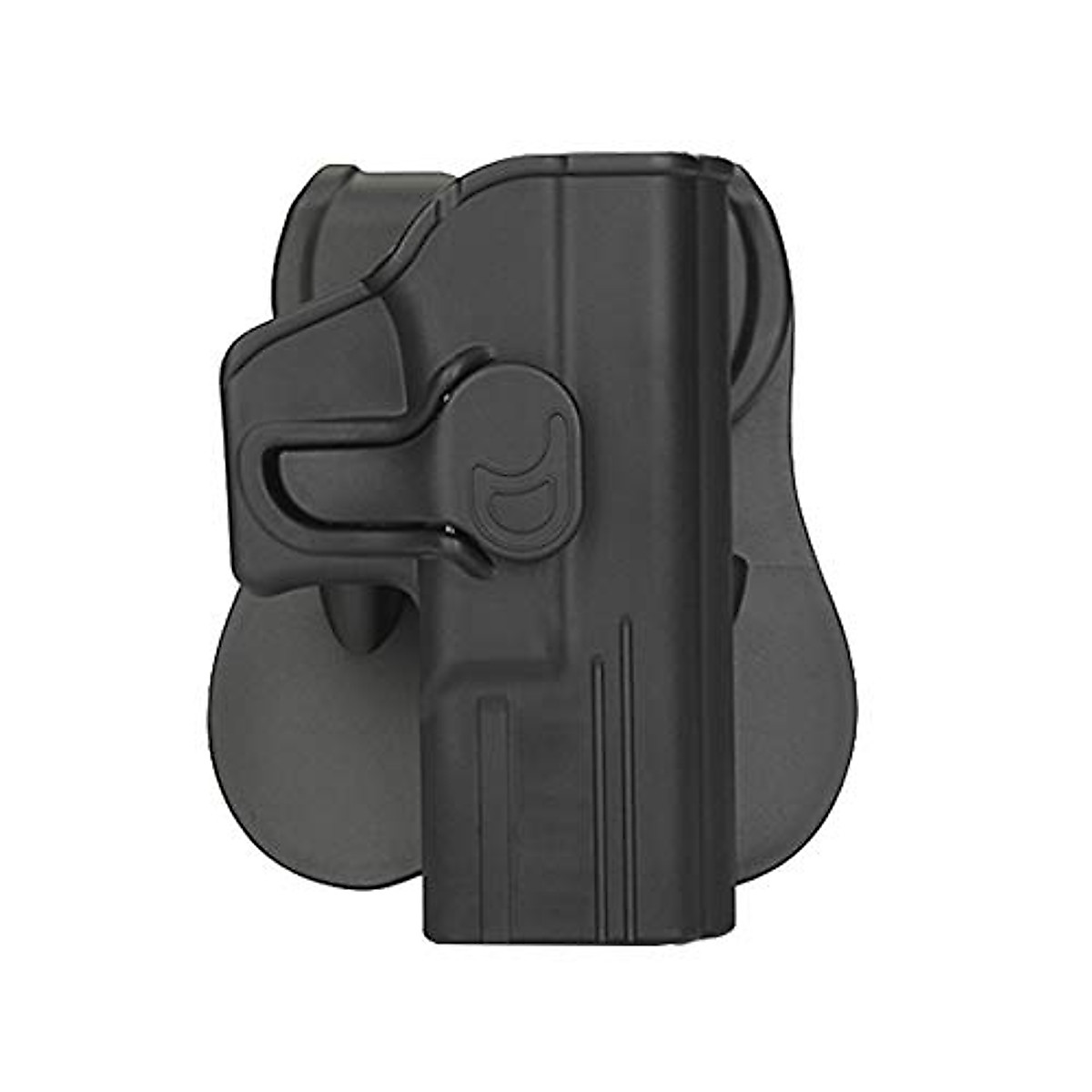 Bedone G19 Holster, OWB Paddle Holster fits Glock 19 19X 23 44 45 Gen 1 2 3 4, Outside Waistband Holster, Open Carry Tactical Gun Holster, Adjustable Cant & Fast Release - Right Handed