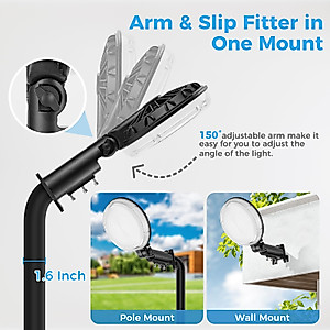 2 Pack LED Barn Light 100W, 10000LM Dusk to Dawn Outdoor Lighting, Yard Lights, 6500K Daylight, Outdoor Security Lighting,IP66 Waterproof Street Lights for Farmhouse,Barns,Garage,Yard,Warehouse