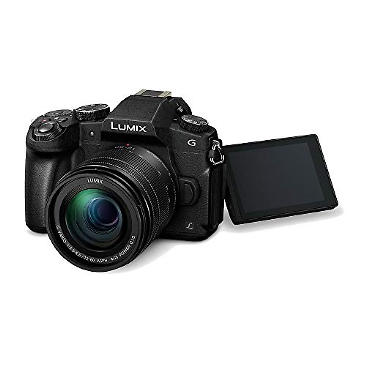 Panasonic LUMIX G85MK 4K Mirrorless Interchangeable Lens Camera Kit with 12-60mm Lens Bundle with 64GB Memory Card, 2 Spare Batteries, Charger, Backpack, Spider Tripod, Filter Kit, and Flash (7 items)