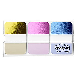 Post-it Foil Tabs, Iridescent Colors, 36 Tabs/Pack, 1 in x 1.5 in (686-FLOPBT)