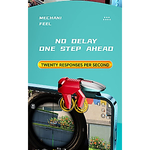 2022 New Model Seven Trees Mobile Game Controller for PUBG/Fornite/Knives Out/Rules of Survival/Call of Duty Gamepad Trigger Aim Button L1R1 L2 R2 Shooter Joystick for iPhone Android iPad Mini 5 Phone Game Pad Accesorios (Blue)