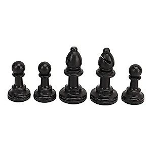 Chess Pieces,Chess Set with Zipper Back Bag Portable Faux Leather Black and White Checkerboard Set for Boys Girls