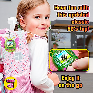 Top Secret Toys Giga Pet Virtual Pet for Kids Ages 5 and Up, 90s Throwback, Green Pixie | 25th Anniversary Edition Upgraded Collector’s Edition | Kids Learn to Take Care of a Pet