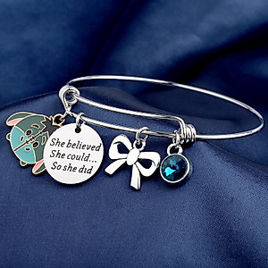 FAADBUK Eeyore Bracelet Eeyore Lover Gift She Believed She Could So She Did Inspiration Gift for Her (Donkey Bracelet)