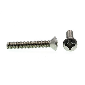 Prime-Line 9011644 Machine Screw, Oval Head Phillips, 5/16-18 X 2 in, Grade 18-8 Stainless Steel, Pack of 20