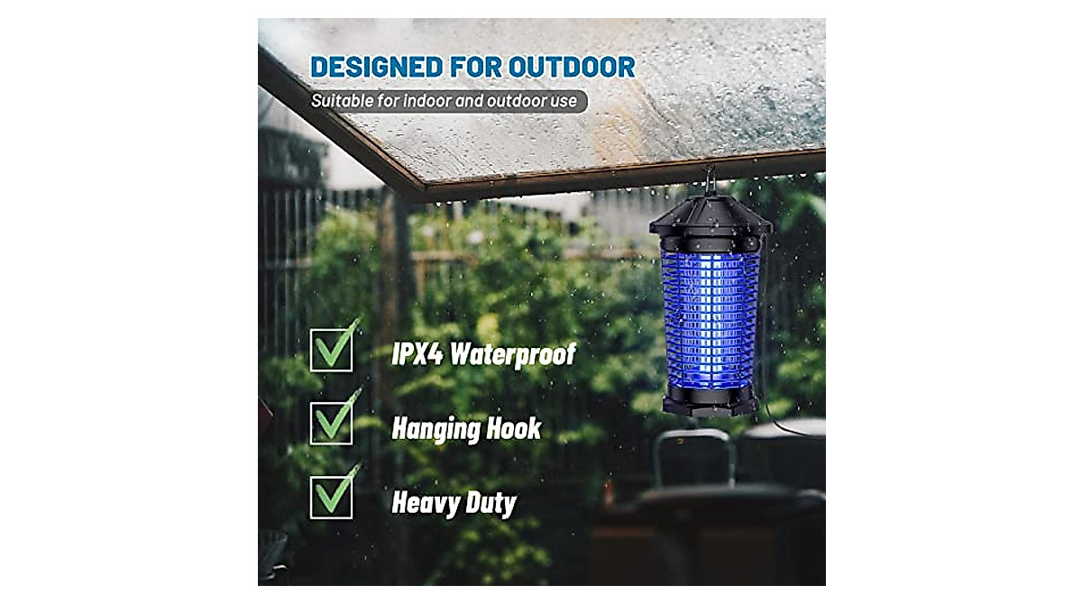 Jinyeda Bug Zapper, Electric Mosquito Zapper Indoor Outdoor, High-Power ...