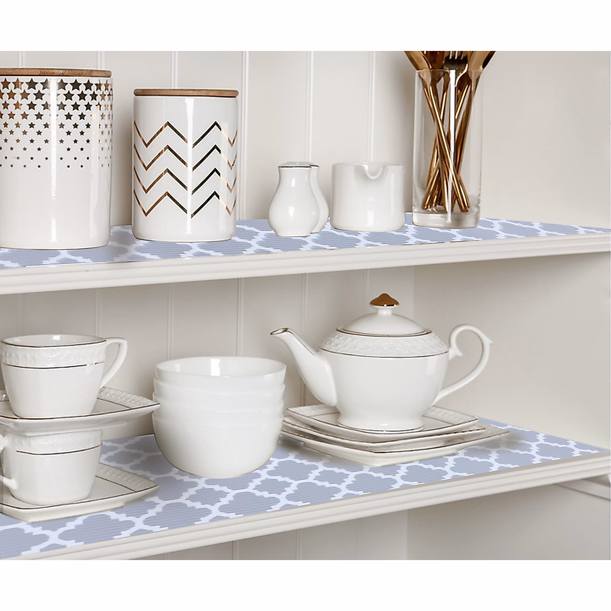 Cabinet Shelf Liner Non Adhesive 10 Inch Wide X 20 Ft Kitchen Drawer Liners Non Slip Waterproof Refrigerator Shelf Liners Thickened Cupboard Liner for Bathroom Pantry