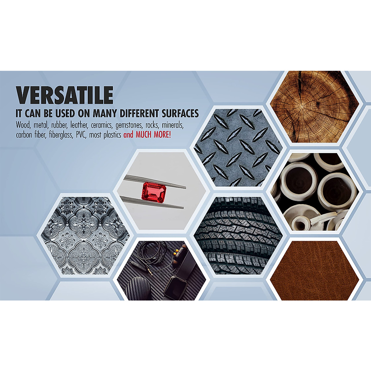 Premium Grade Cyanoacrylate (CA) Super Glue by STARBOND - 0.5 OZ White Heavy Medium CA Glue (Medium Thick) for Marble, Granite, and Quartz Repair, 3D Printing, and Accenting Wooden Projects