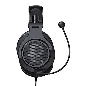 Prosonic DJ2KG Headsets with Boom Mic, Wired Over Ear Headphones for Business Meeting, Skype Zoom, PC Gaming,PS4, Xbox One, Discord, Podcast, Headset with SharePort & Volume Control (Black)