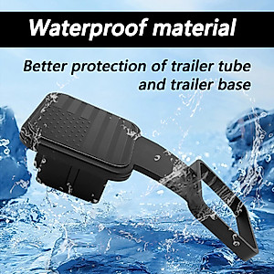 Trailer Hook Dust-Proof Plug, 1.9 Inch Hitch Cover Trailer Hitch Cover,Square Mouth Protection Cover Traction Cover Suitable for Most Cars and Trailers,Car Accessories (Black)