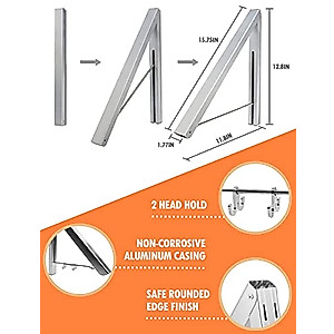 Ollacy Folding Clothes Retractable Rack Hanger