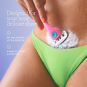 Billie - V Smooth - Shave Gel + Cleanser for Pubic Hair & Skin - pH-Balanced - Fragrance-Free - Gynecologist-Approved - 6.5 oz.