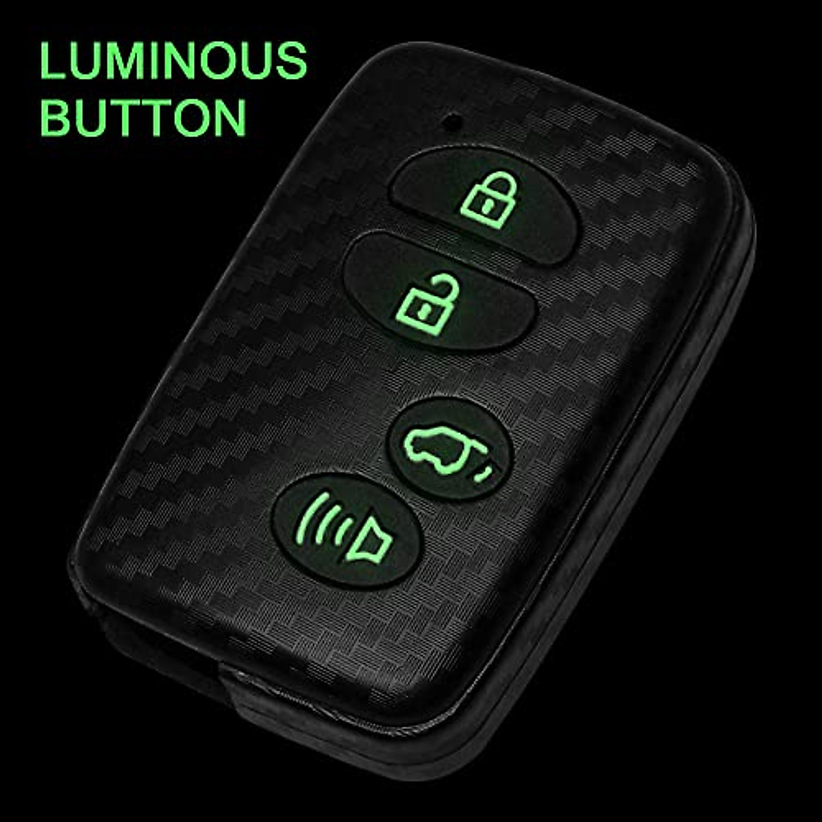 TANGSEN Smart Key Fob Case Cover Compatible with Scion FRS for Subaru BRZ CROSSTREK Forester WRX for Toyota Avalon Camry Corolla Highlander Prius RAV4 Sequoia VENZA 234Button Keyless Entry Remote