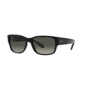 Ray-Ban RB4388 Square Sunglasses, Black/Grey Gradient, 55 mm