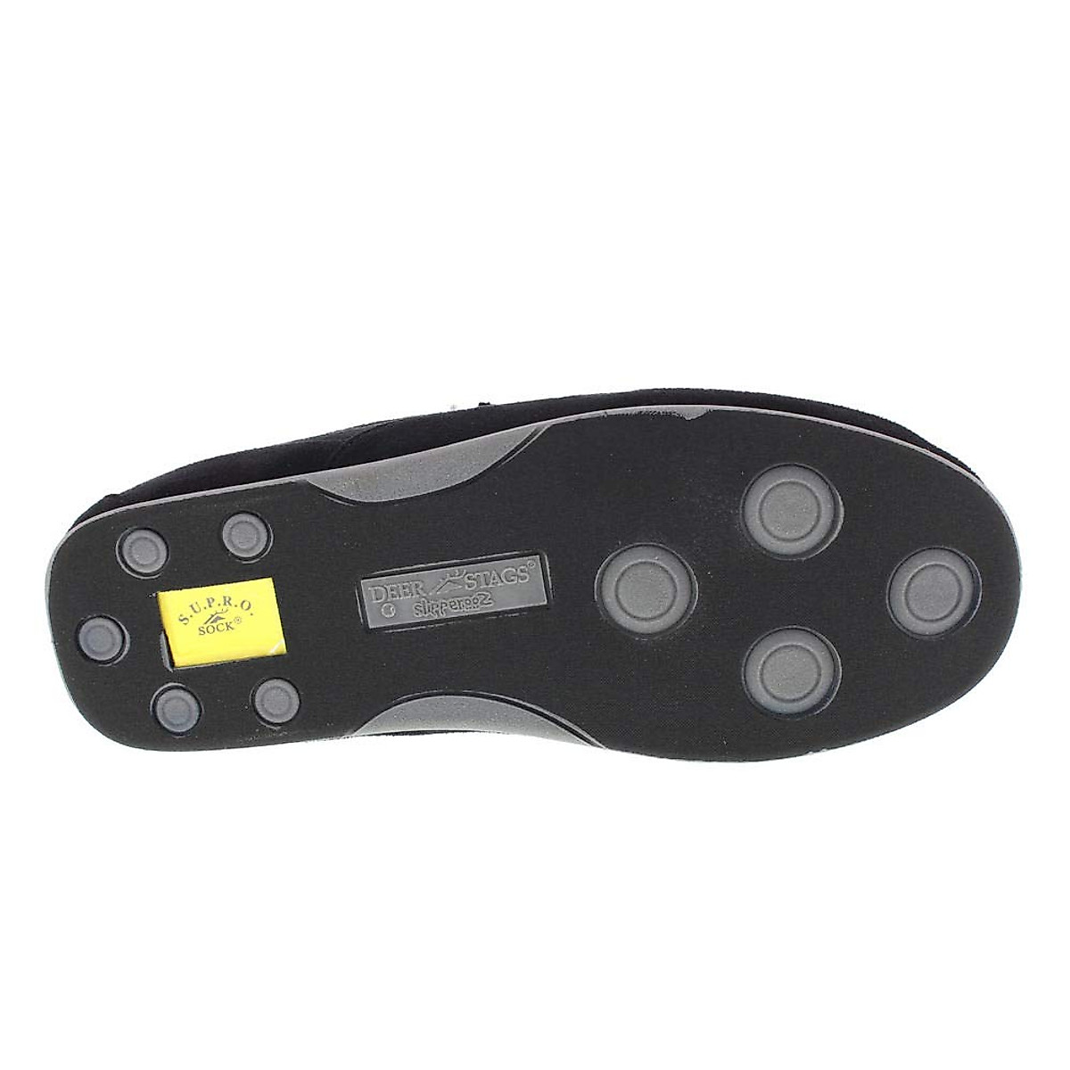 Deer Stags Men's Slipper, Black-Spun, 10 Wide