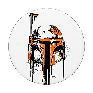 Star Wars Boba Fett Helmet Paint Drip PopSockets Swappable PopGrip
