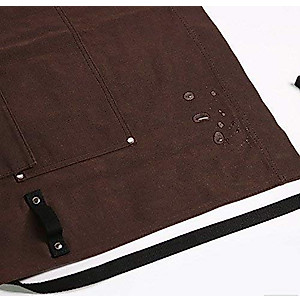 ARMOR GEAR Heavy Duty 16oz Waxed Canvas Work Apron | 7 Pockets + Each Hip Side Tool Loops | Durable yet Comfortable | Quick Release Cross-Back Straps for Adjustable Sizes from S to XXL Style brand