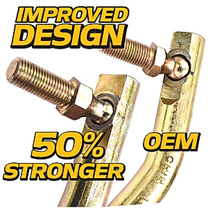 HD Switch - Adjustable LH/RH Steering Drag Link Set fits 436884 & 436885 Husqvarna Craftsman AYP Poulan Pro Jonsered RedMax, fits 532436884 & 532436885, 583513301 & 583513401 +Plus 2 Sector Gear Caps