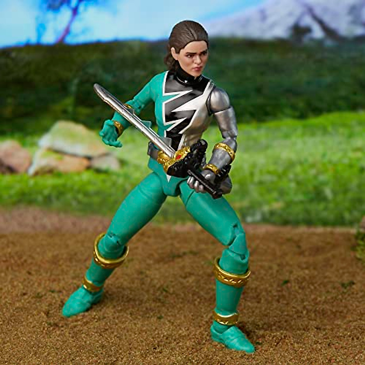 Power Rangers Lightning Collection Dino Fury Green Ranger 6-inch Scale Action Figure, Toys and Action Figures for Kids Ages 4 and Up