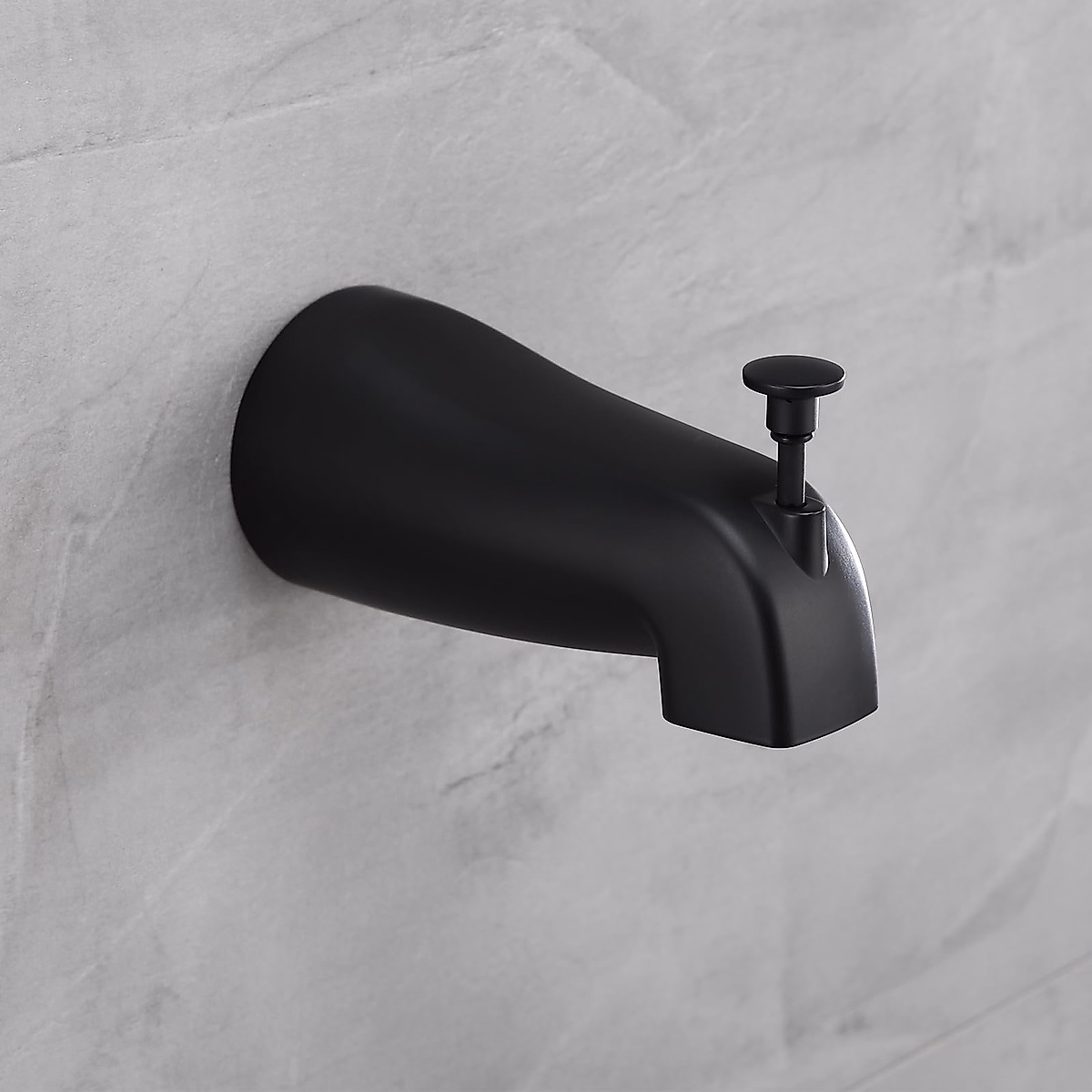Esnbia 5.3" Slip-On Bathtub Spout, Matte Black