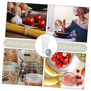 Luxshiny Airtight Storage Tank Plastic Cereal Tank Flour and Sugar Containers Plastic Kitchen Canisters Tall Food Storage Flour Container Noodle Containers for Pantry With Cover Jar