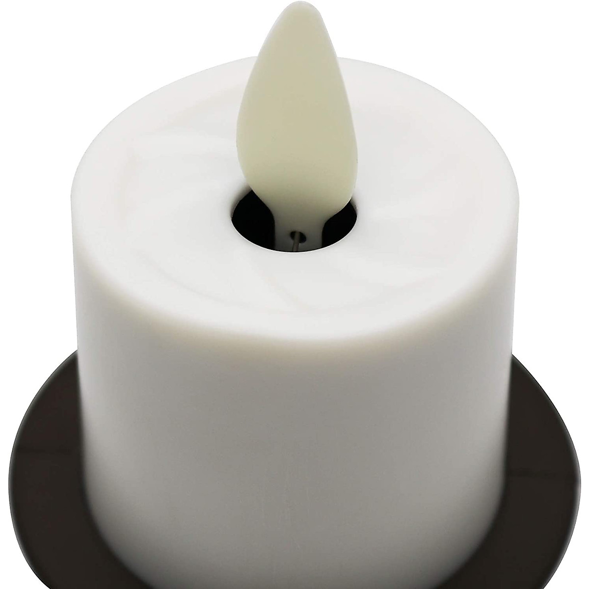 Luminara Flameless Candle Nightlight - Patented Flickering Real-Flame Effect Technology Mimics Real Candle - Plugs into Outlet - Dusk to Dawn Sensor Auto Switch On/Off - Safe for Families Kids Pets