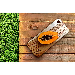 Fab Slabs Natural Wood Heavy Duty Camphor Laurel Small Cutting Board for Kitchen