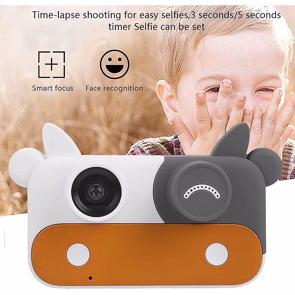 GIENEX Kids Camera Toys for 3-8 Years Old Boys and Girl, Kids Digital Video Camera for Children with Shockproof Soft Cover, Best Christmas Birthday Gifts for Boys Girls