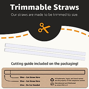 Jmoe USA 42oz, 35oz, 30oz, 26oz Replacement Straw Lid For Yeti Rambler With Handle | Fits Reduce 40oz Tumblers | Fits Hydroflask Traveler 32oz & 40oz | 2-in-1 Leak Proof Accessory (1-Pack)