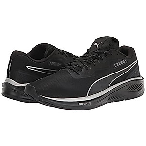 PUMA Men's Aviator Winter Running Shoe, Black Silver, 10