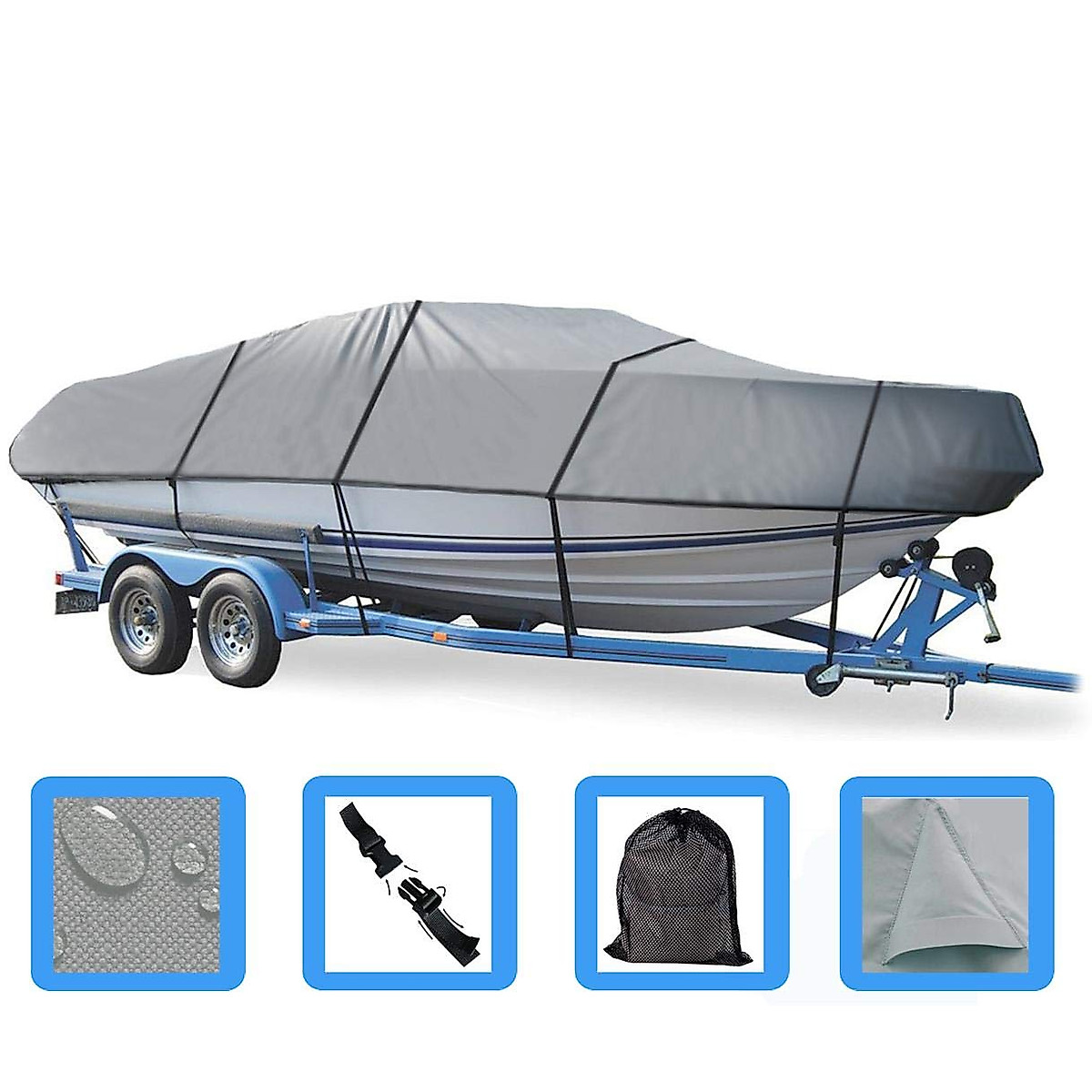 SBU Boat Cover Compatible for Regal 1900 BR/1900 FASTRAC BOWRIDER 2006-2009