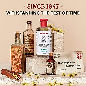 THAYERS Alcohol-Free Unscented Witch Hazel Toner with Aloe Vera, 12 Fl Oz (Pack of 3)
