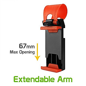 Steering Wheel Smartphone Mount, Phone Holder, Hands Free Compatible with iPhone 14 Pro Max Plus 13 12 11 XS XR Samsung Note 20 10 Z Fold Galaxy S22 S21 Pixel, Moto Google Map Waze GPS Navigation