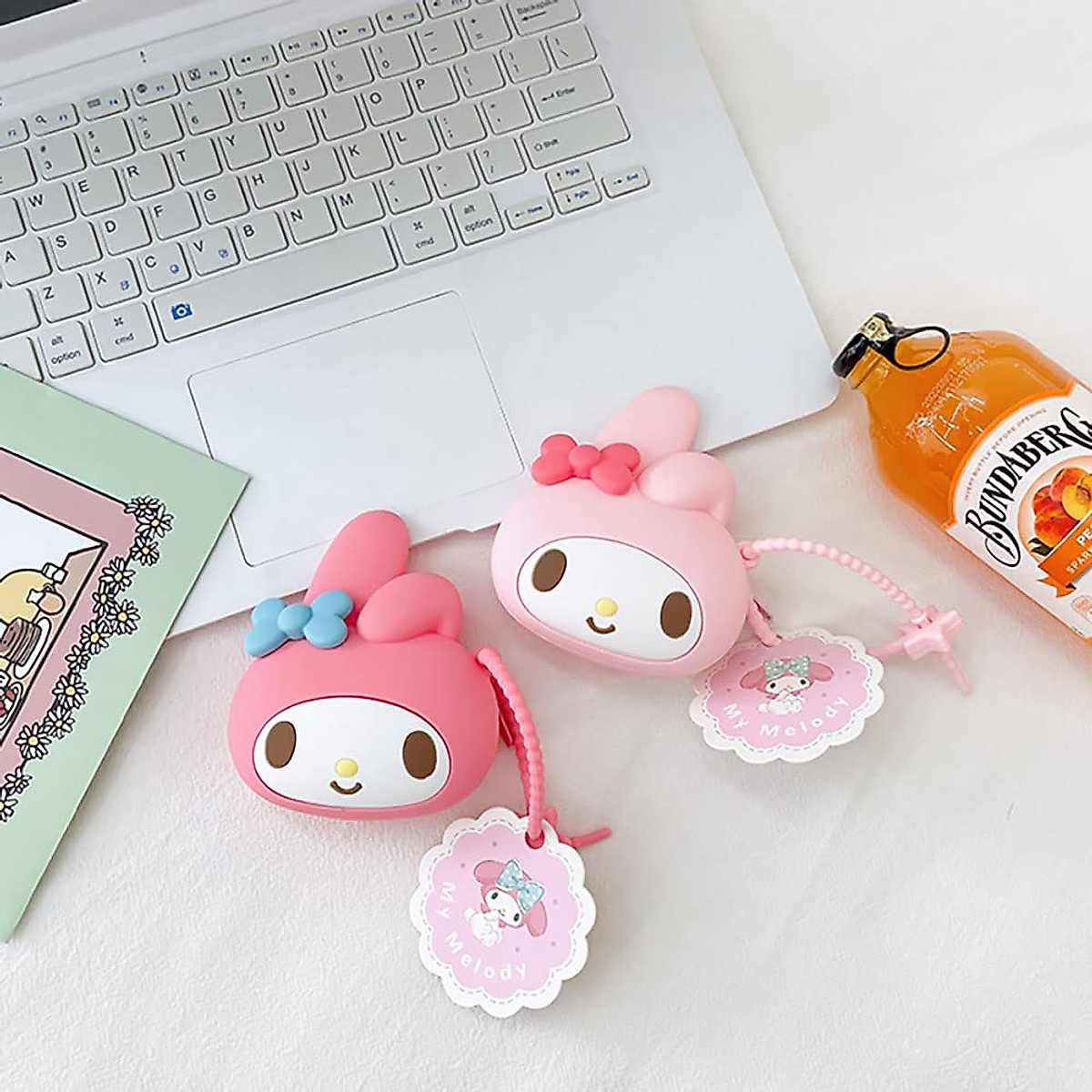 Cute Coin Purse Keychain, Small Coin Purse for Women, Bunny Coin Purse, Bunny Silicone Pouch, Kawaii Coin Purse Pouch, Coin Pouch for Backpack Decoration