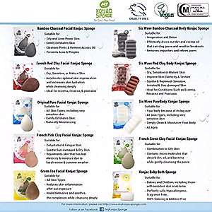 MY Konjac Sponge | 100% All Natural Pure Baby Bath Sponge. Extra Soft & Gentle. Hypoallergenic and Completely Free of Fragrance, Coloring, Additives, Sulfates, Parabens, Phthalates & Petroleum