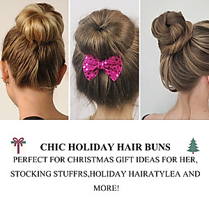 TsMADDTs Donut Bun Maker, 3PCS Hair Bun Maker with 20PCS Bobby Pins Blonde for Ballet Styling