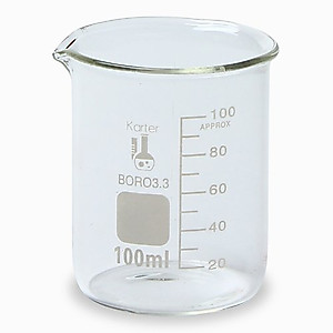 Beaker Low Form Glass Graduated 100ml