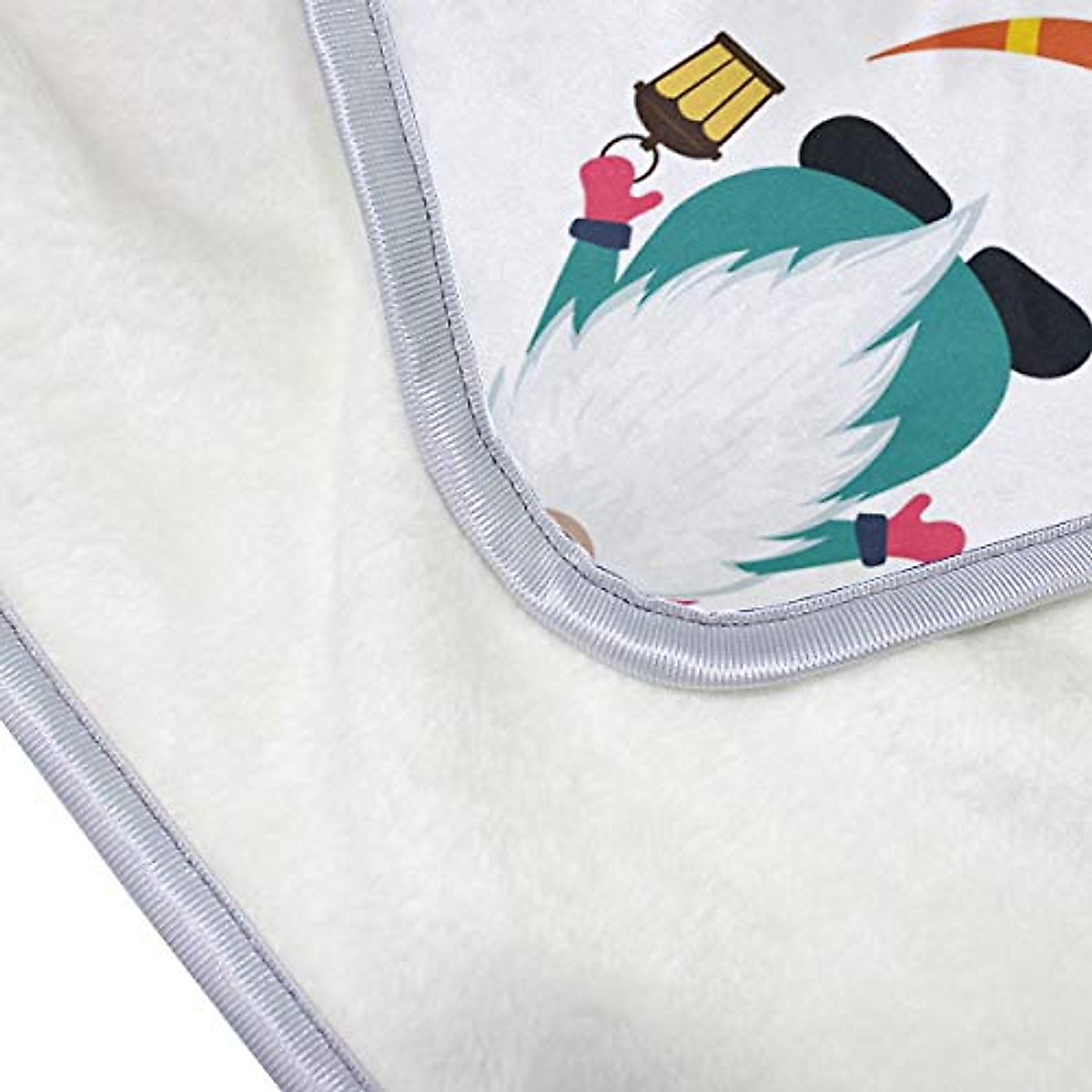 Throw Blanket Christmas Xmas Funny Gnomes Soft Blanket for Bed Couch Sofa Lightweight Travell Camping, 50 x 60 Inch