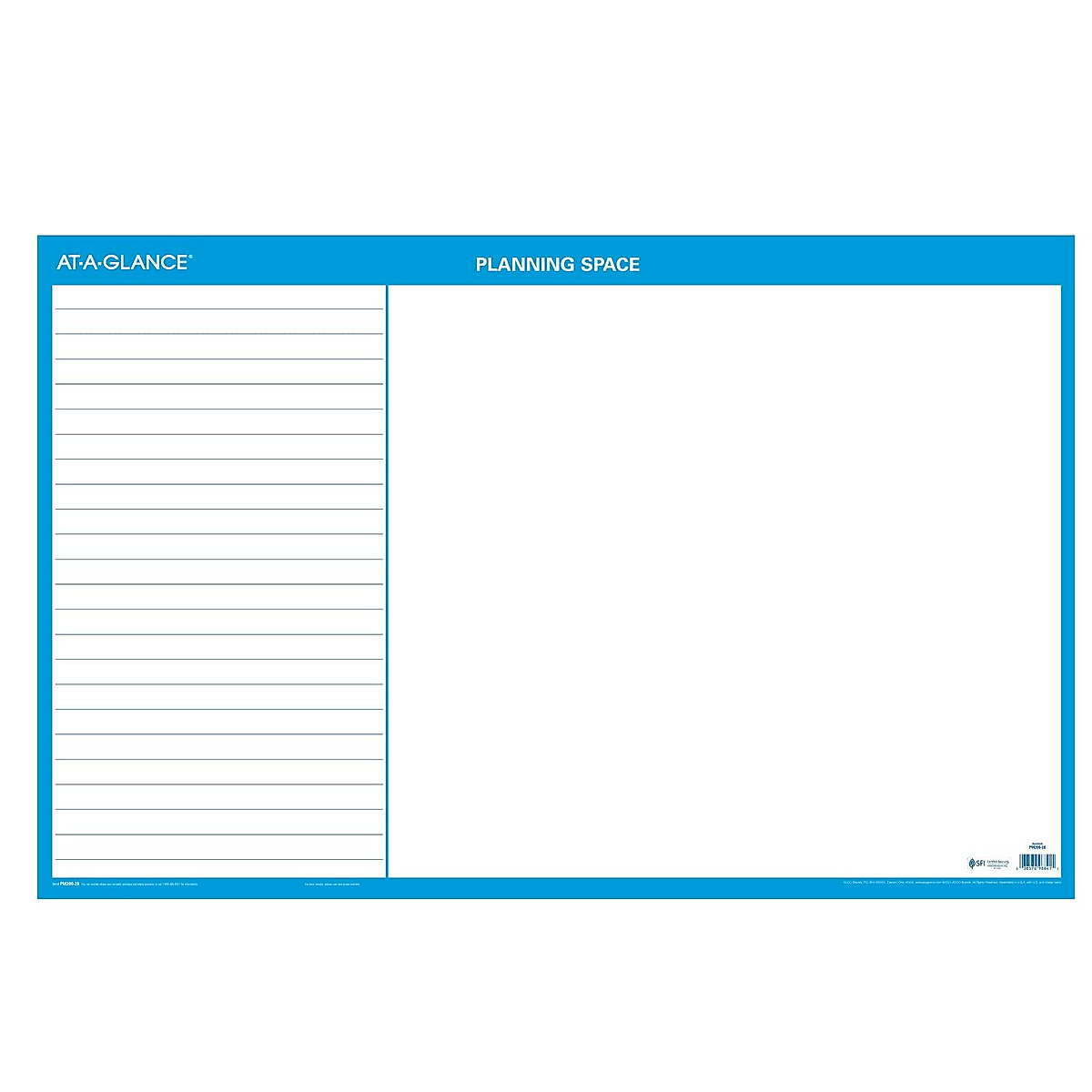 AT-A-GLANCE 2024 Erasable Calendar, Dry Erase Wall Planner, 36" x 24", Large, Horizontal, Reversible for Planning Space" (PM2002824)
