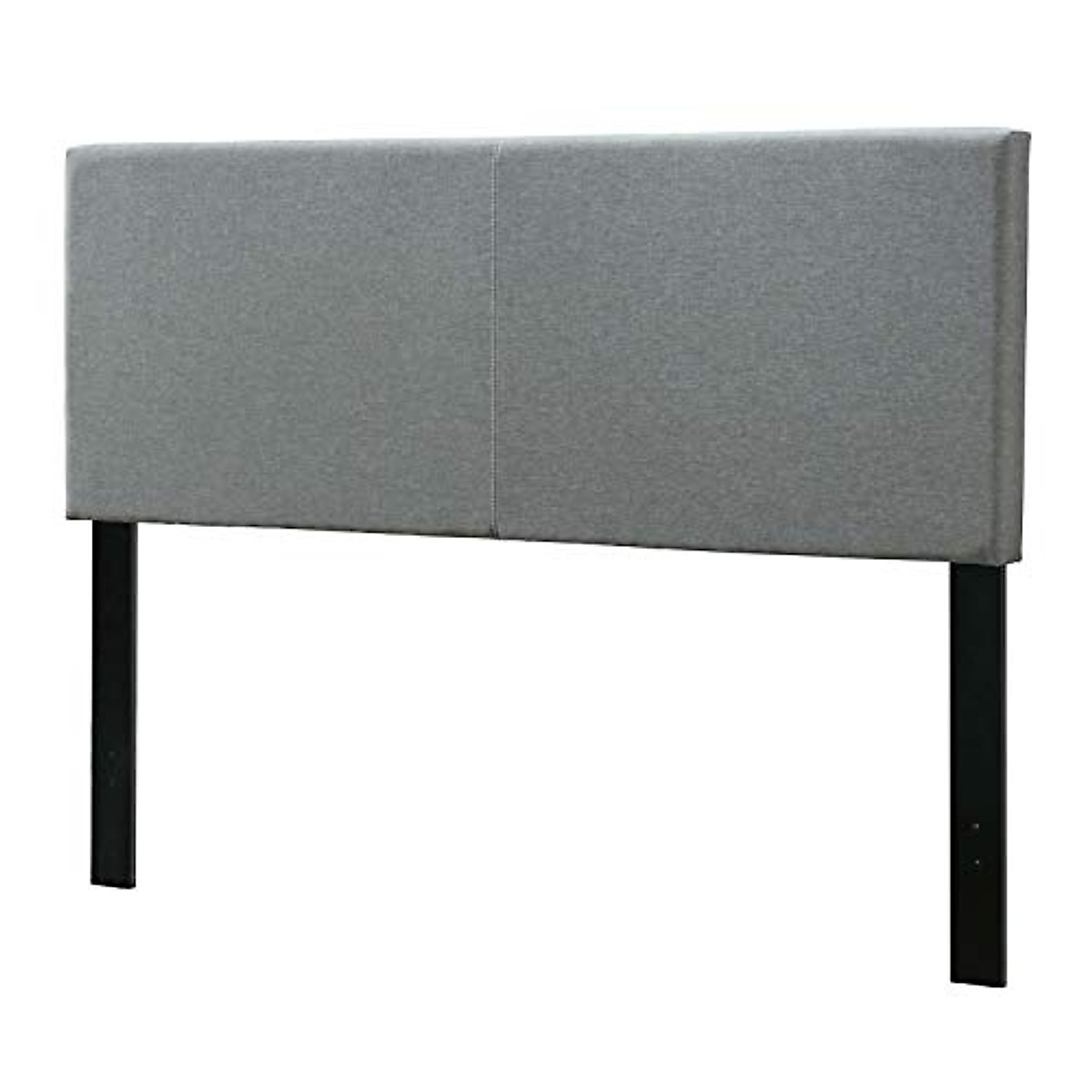 DG Casa Kelly Panel Bed Frame with Storage Drawers and Upholstered Headboard, Queen Size in Grey Linen Style Fabric