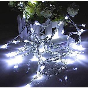 Gift Expressions Cool White 10 Pack of 20 LEDs Mini Bulb Battery Operated, 10ft/3m,Corridor, Patio, Garden, Photo Frame, Bedroom Home Crafts (10 Pack)