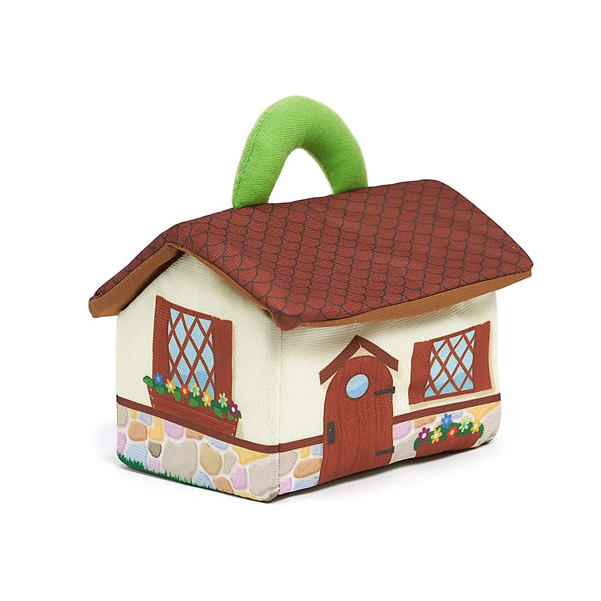 Cuddle Barn - Goldilocks Storytime Playset | Children's Story Goldilocks and The Three Bears Stuffed Animal Portable House Plush Playset, 4 Plush Characters, 7 Inches