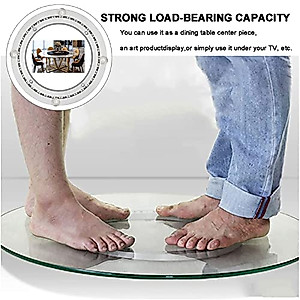 8/12/32 Inch Heavy Duty Steel Lazy Susan Bearing,Heavy Duty Aluminium Rotating Lazy Susan Turntable,360 Degree Rotating Turn Table Ring,Various sizes to choose from (Color : Silver, Size : 350mm (14