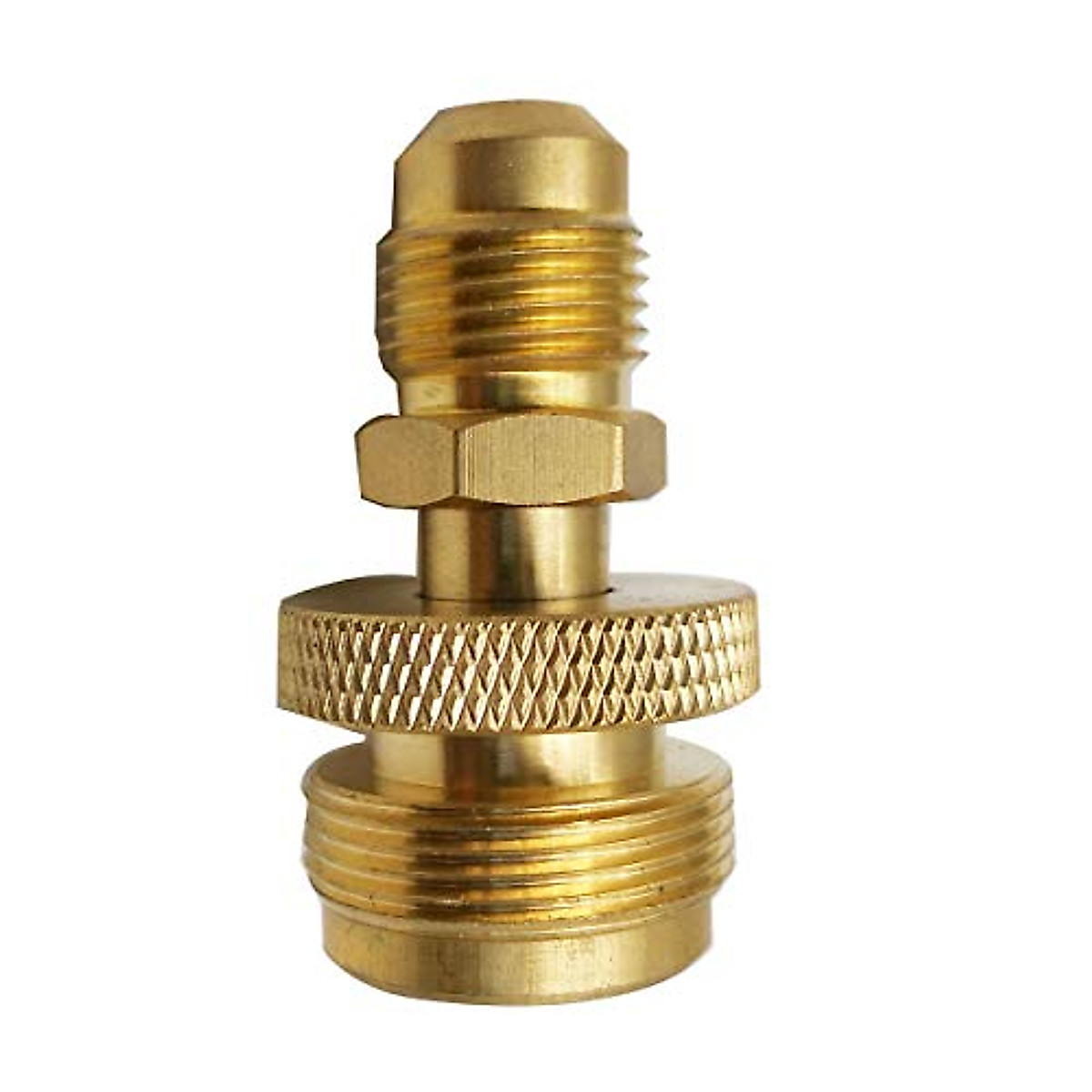 MENSI Portable Camping Grill Stove Parts 1lb Propane Tank Cansiter Regulator Adapter Connection Convert to 3/8" Male Flare