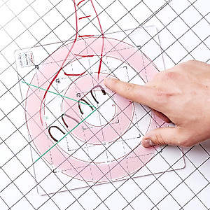 Hexers Spell Effects Damage AOE Template, Compatible with Dungeons and Dragons D&D DND Pathfinder RPG, templates for Line Cone Square or Circle Spells, converts inches to in Game feet