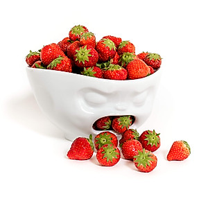 FIFTYEIGHT PRODUCTS TASSEN XL Porcelain Bowl, Barfing Face Edition, 33 oz. White (Single Bowl), Extra Large Bowl