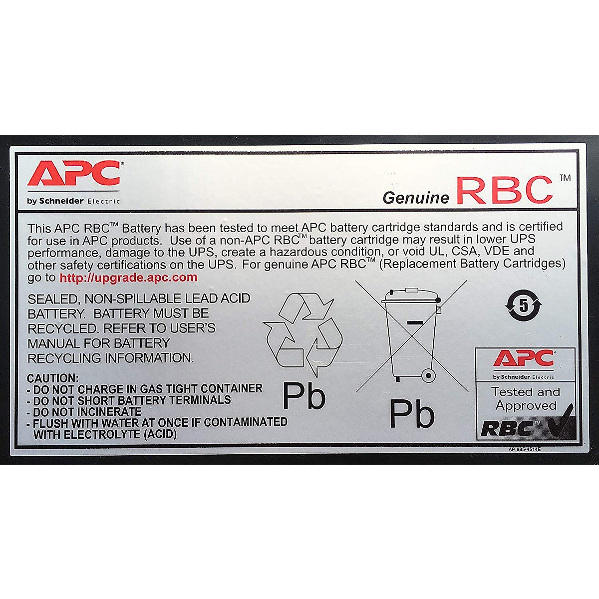 APC UPS Battery Replacement, RBC48, for APC Smart-UPS SMT750, SMT750US, SUA750 and select others