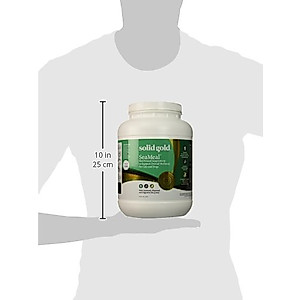 Solid Gold SeaMeal Cat & Dog Food Topper - Kelp Powder Dog & Cat Multivitamin - Omega 3 & Digestive Enzymes for Skin & Coat, Gut + Immune Support - 5 LB
